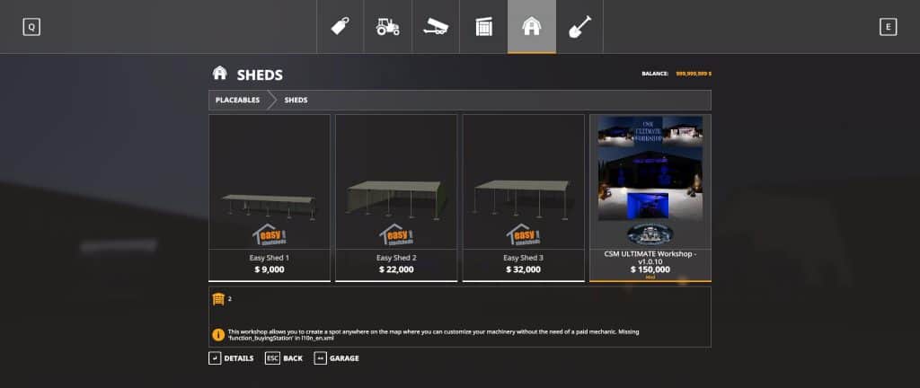 FS19 Chop Shop Mods CSM ULTIMATE WORKSHOP v1.0 (21) - Farming simulator ...