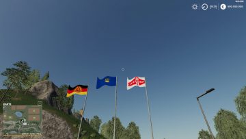 FS19 Flags V 1.0 - FS 19 Objects Mod Download