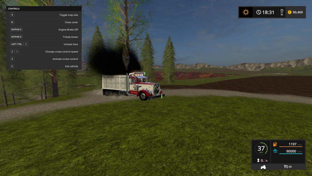 FS17 Kenworth 521 dump truck v1.0.0 (2) - Farming simulator 19 / 17 ...