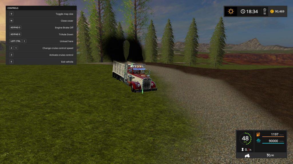 FS17 Kenworth 521 dump truck v1.0.0 (3) - Farming simulator 19 / 17 ...