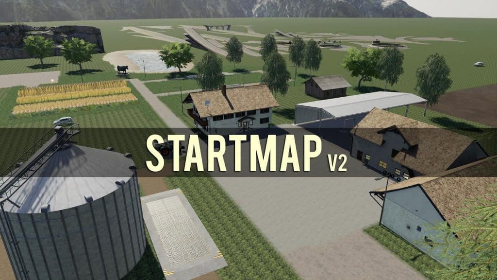 FS19 EMPTY MAP - START MAP v2 (2) - Farming simulator 19 / 17 / 15 Mod