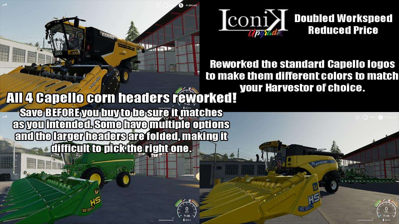 FS19 Iconik Header Pack v2.0 - FS 19 Packs Mod Download