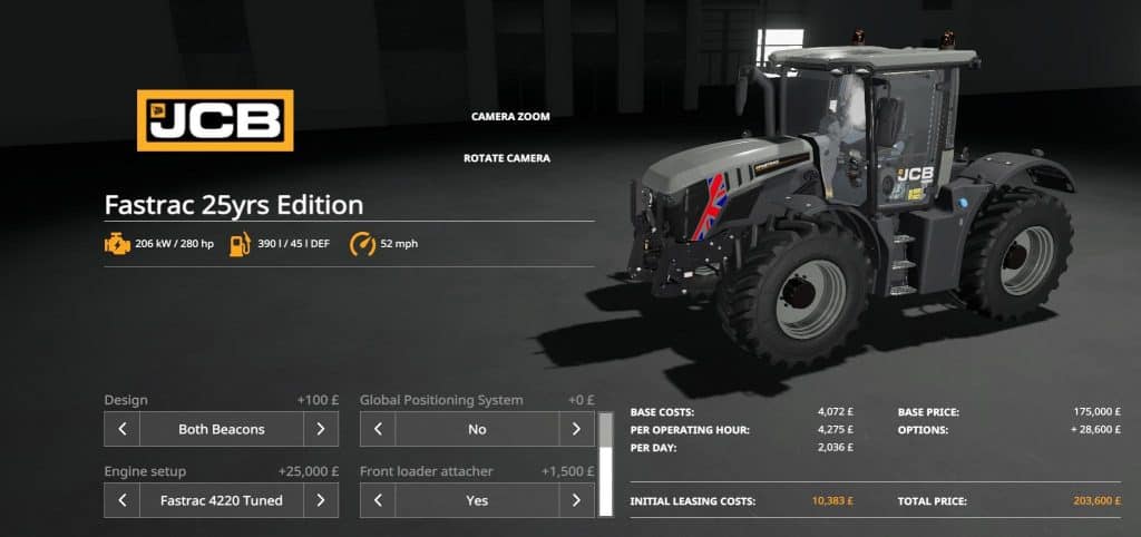 FS19 JCB Fastrac 25yrs Edition v1 (1) - Farming simulator 19 / 17 / 15 Mod