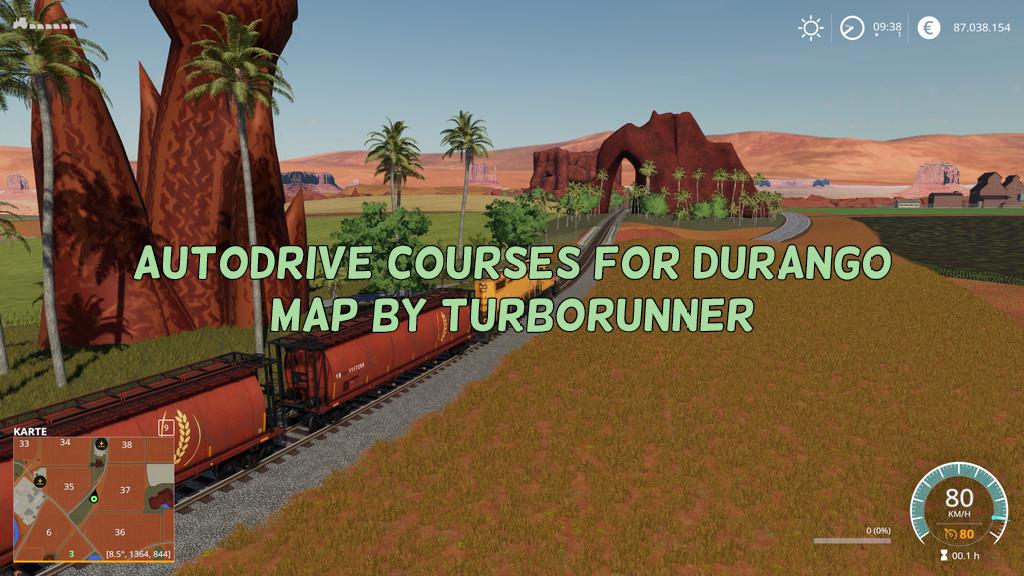 FS19 AutoDrive courses for Durango map - FS 19 Maps Mod Download