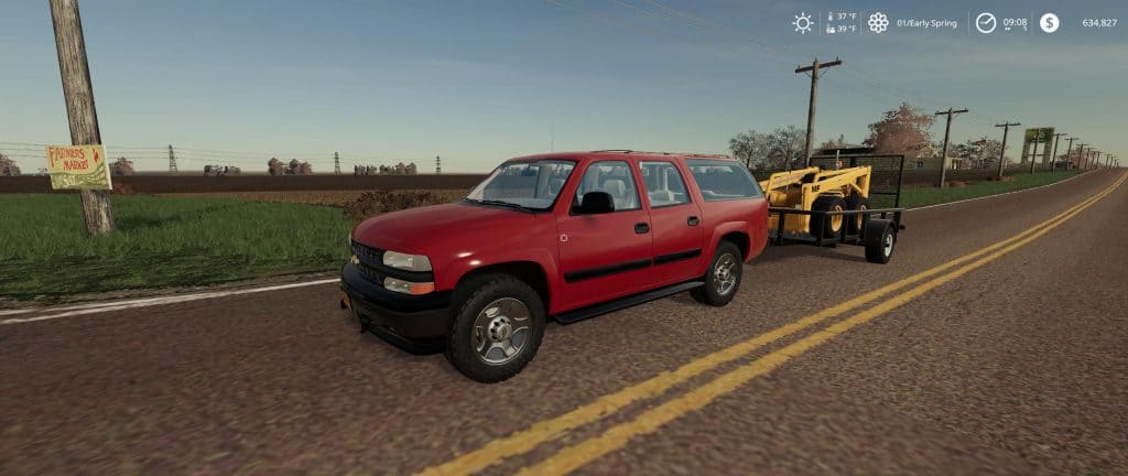 FS19 1999 Chevy Suburban v1.0 - FS 19 Cars Mod Download