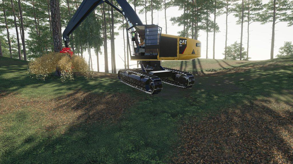 FS19 Cat 551 processor v1.1 - FS 19 Forklifts / Excavators Mod Download