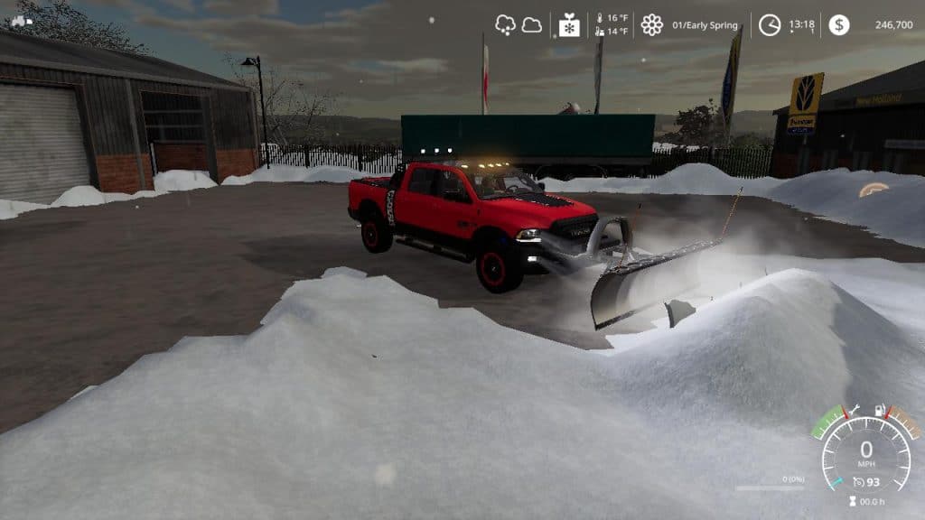 FS19 Dodge Power Wagon plow v1 (3) - Farming simulator 19 / 17 / 15 Mod