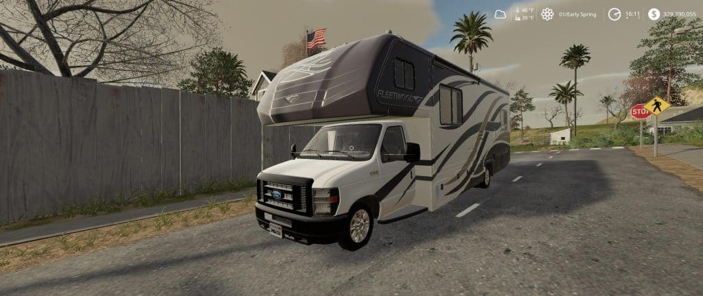 FS19 Fleetwood RV v1 (1) - Farming simulator 19 / 17 / 15 Mod