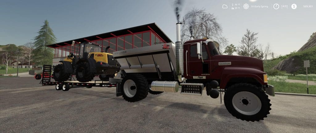 FS19 Mack Pinnacle Spreader Truck v1 (2) - Farming simulator 19 / 17 ...