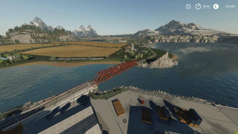 FS19 River valley Train extension v4.1.2 - FS 19 Maps Mod Download
