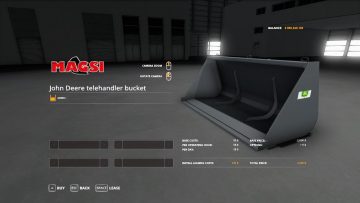FS19 John Deere telehandler bucket v1 (2) - Farming simulator 19 / 17 ...