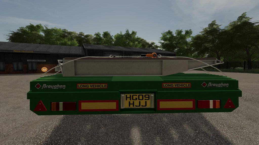 FS19 BROUGHAN LOW LOWDER v1.1 - FS 19 Trailers Mod Download