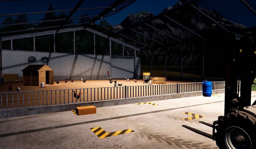 FS19 Big Chicken Coop (Placeable – 200 Chicken) (1) - Farming simulator ...