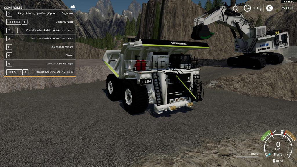 FS19 LIEBHERR T284 FS19 v4 (5) - Farming simulator 19 / 17 / 15 Mod