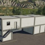FS19 Container Office 1.1.0.0 - FS 19 Buildings Mod Download
