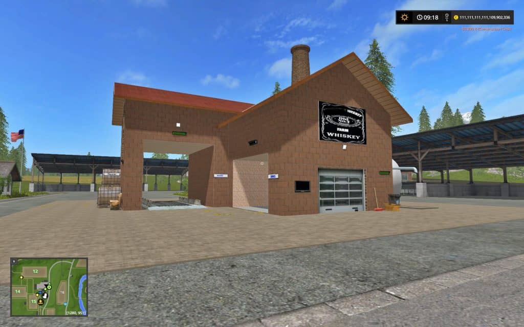 FS17 Whisky placeable Fabrik v1.0 - FS 17 Buildings Mod Download