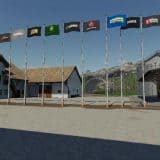 FS19 Flags v1.0.0.0 - FS 19 Objects Mod Download