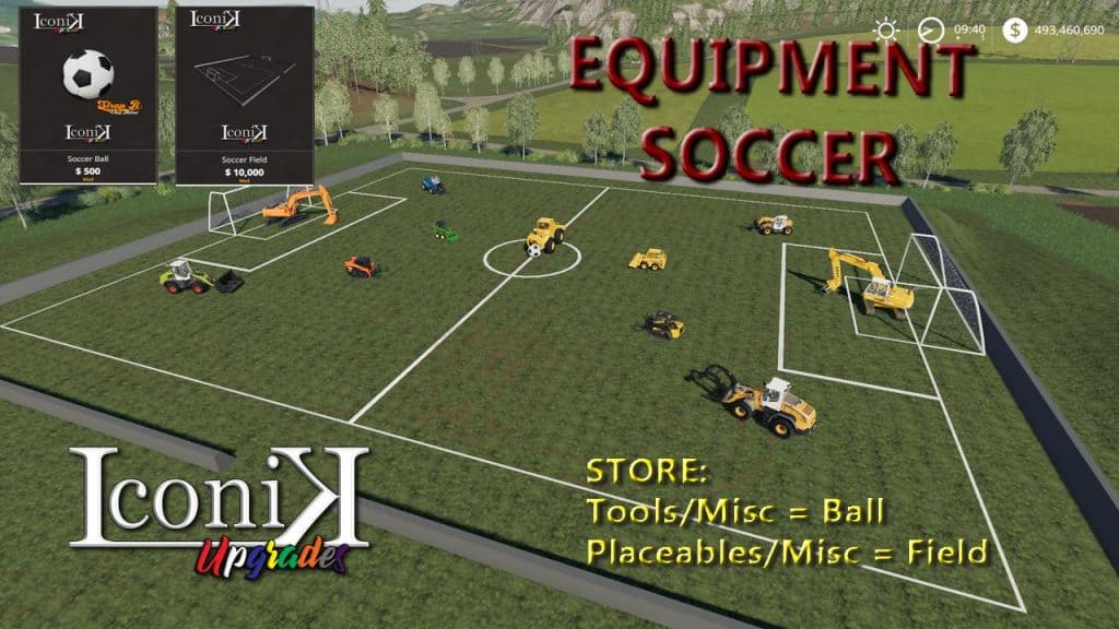 FS19 Iconik Soccer Set v1.0 - FS 19 Other Mod Download