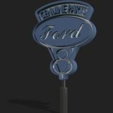 FS19 Old Ford Sign v1.0 - FS 19 Objects Mod Download