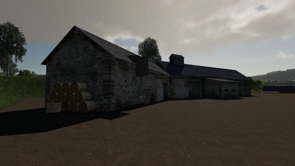 FS19 Old Stone Barn Placeable v1.0 - FS 19 Buildings Mod Download