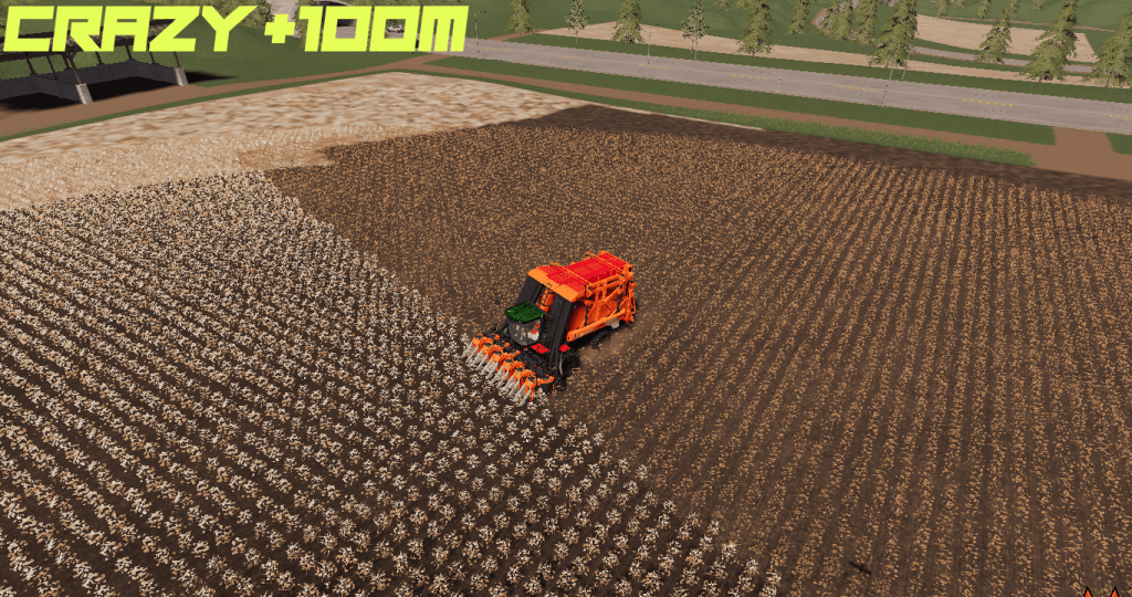 FS19 Crazy +100m CASEIH Module Express 635 Cotton Harvester - FS 19 ...