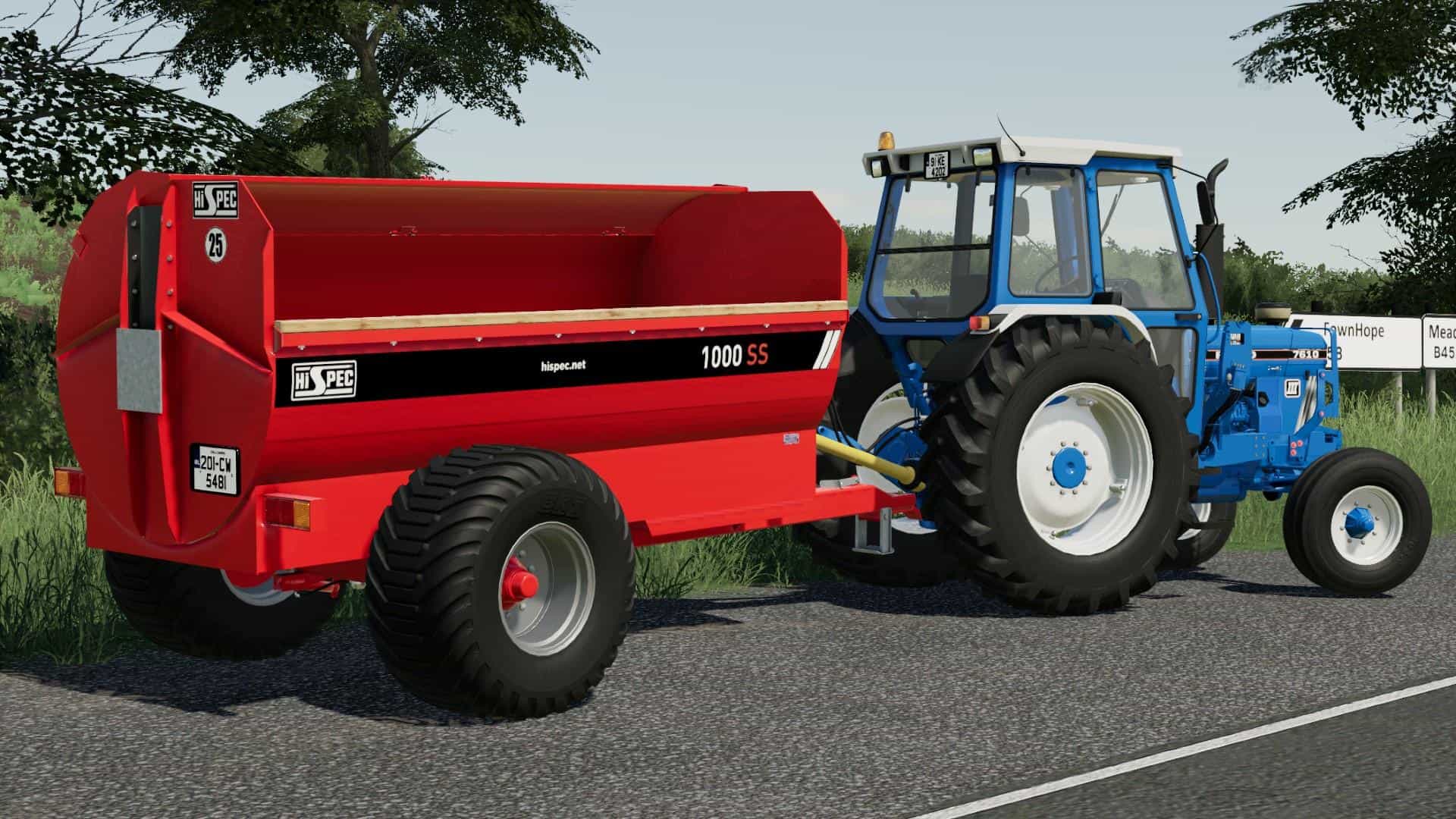 FS19 HiSpec 1000 Side Spreader (1) - Farming simulator 19 / 17 / 15 Mod