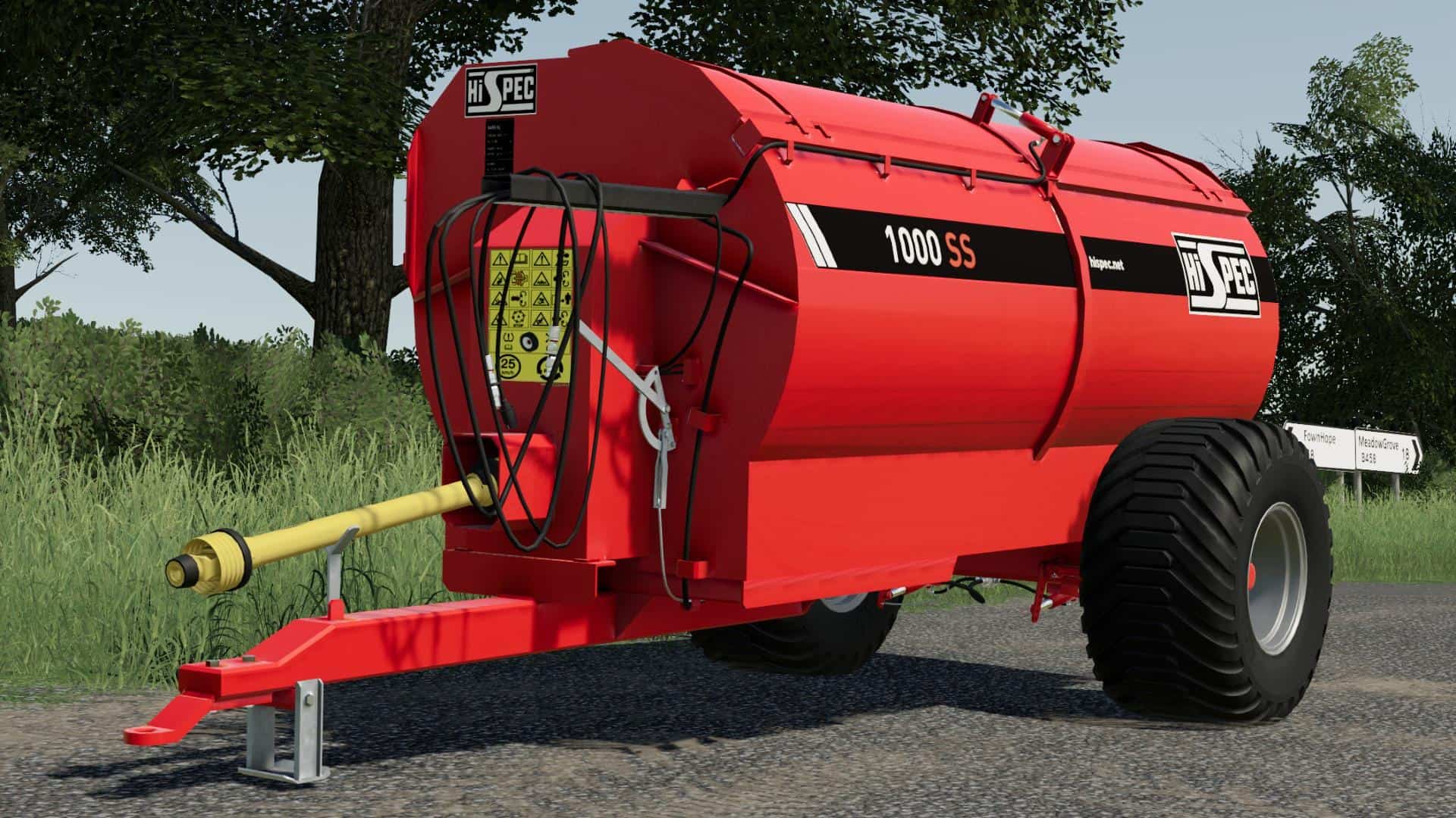 FS19 HiSpec 1000 Side Spreader (2) - Farming simulator 19 / 17 / 15 Mod