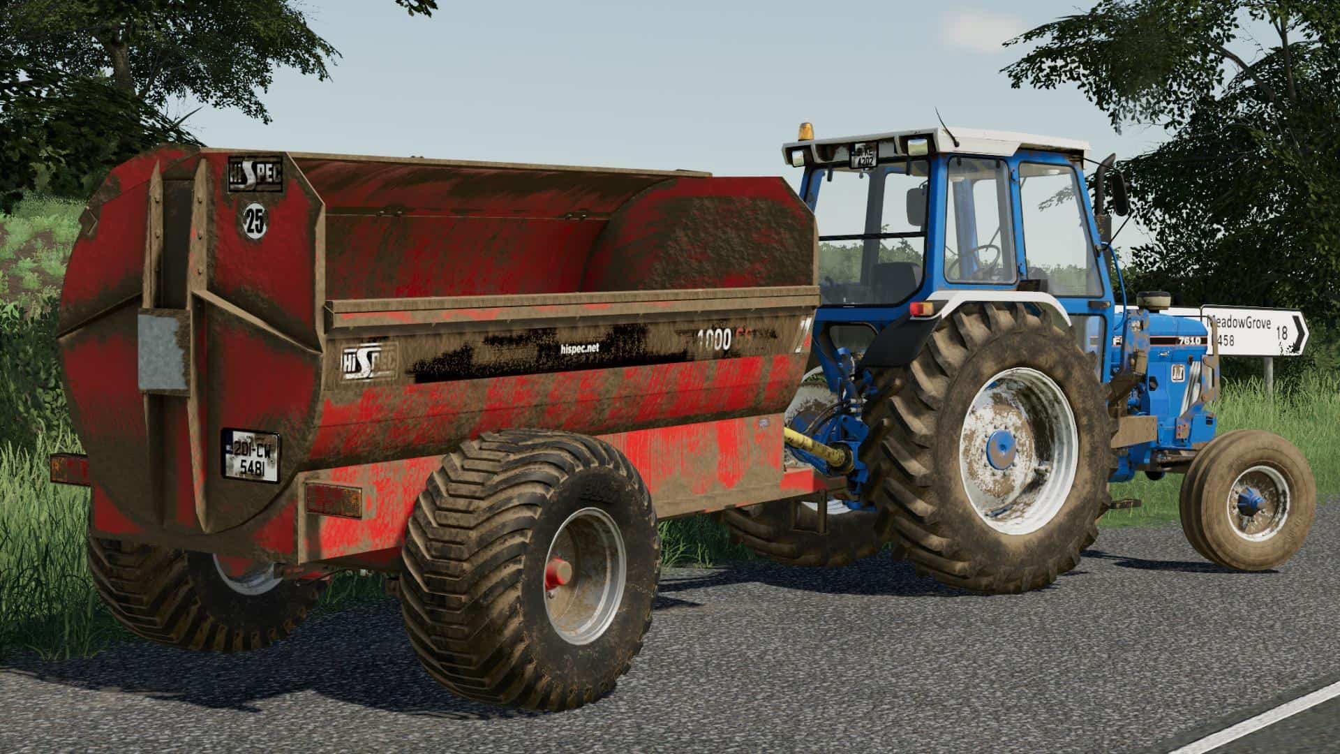 FS19 HiSpec 1000 Side Spreader (5) - Farming simulator 19 / 17 / 15 Mod