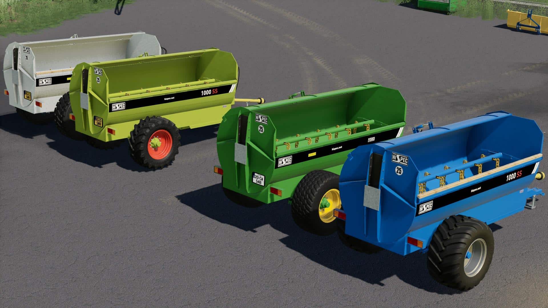 FS19 HiSpec 1000 Side Spreader (7) - Farming simulator 19 / 17 / 15 Mod