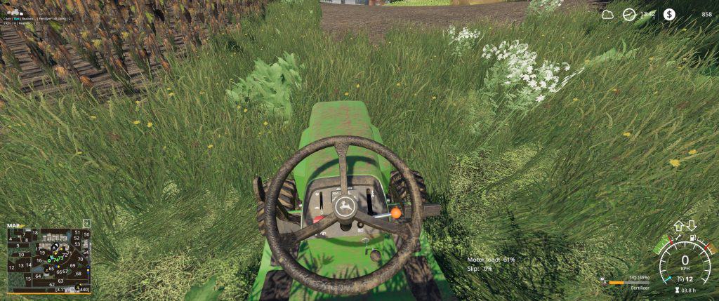 FS19 John Deere 332 Lawn Tractor with Lawn Mower and Garden v2 (4 ...