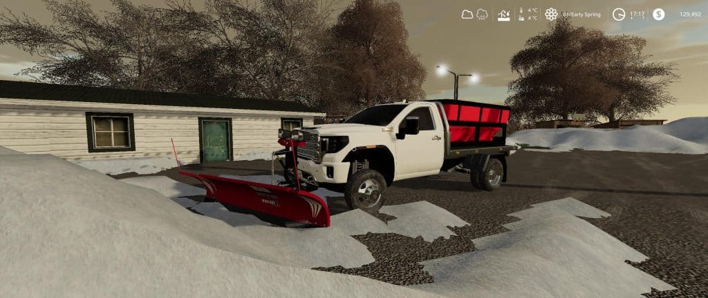 FS19 2020 GMC 3500HD Flatbed v1 (4) - Farming simulator 19 / 17 / 15 Mod