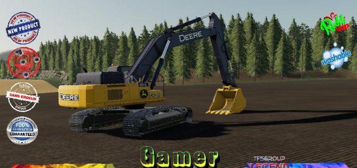 FS19 John Deere 310SK v1.5 - FS 19 Forklifts / Excavators Mod Download