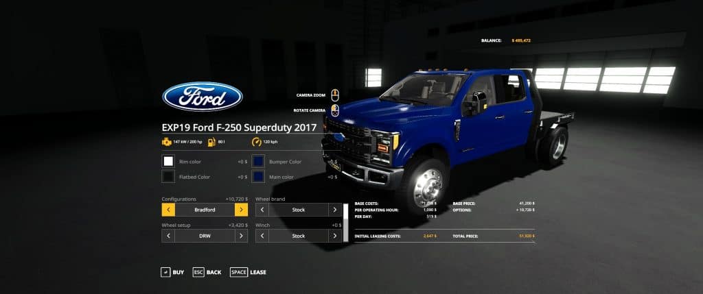 FS19 Ford F-250 Superduty & Bradford Bed v1.5 (1) - Farming simulator ...