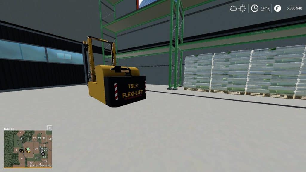 FS19 TSLFlexiLift fur ihre Logistik v1.0 - FS 19 Forklifts / Excavators ...