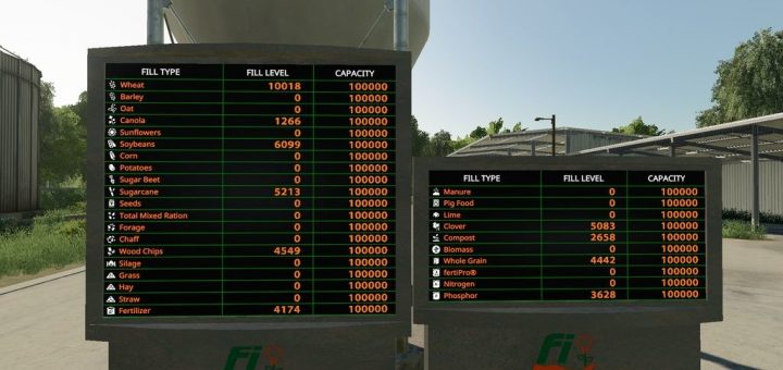 FS19 Led Panel Silo Display v1.0.0.0 - FS 19 Objects Mod Download
