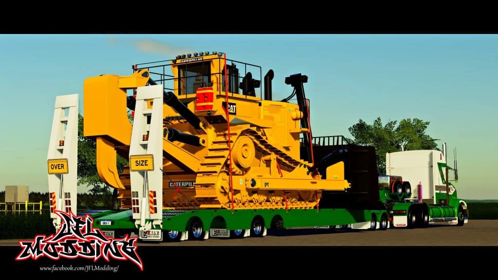 FS19 Exile Low Loader with jeep v1 (2) - Farming simulator 19 / 17 / 15 Mod