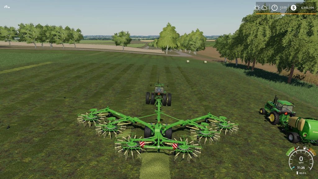 FS19 KRONE Swadro MultiFunction Rake Tedder v1 (1) - Farming simulator ...