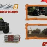 FS19 Quad with Delimbre Spreader v1.0 - FS 19 Vehicles Mod Download