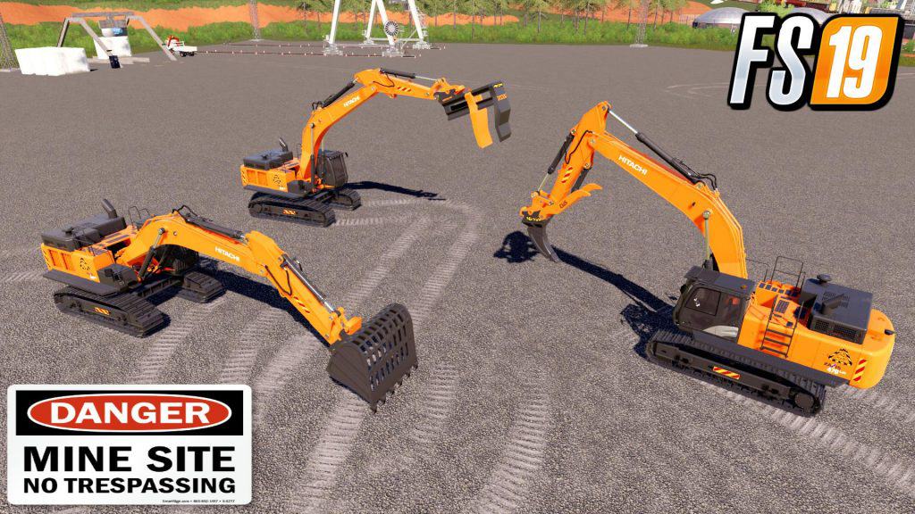 FS19 Mining Pack For Hitachi 470LC v1 (3) - Farming simulator 19 / 17 ...