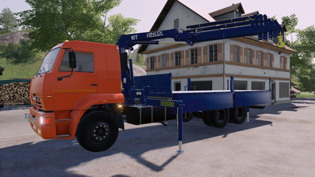 FS19 Kamaz 65117 PICKER CRANE v1.0.1 (1) - Farming simulator 19 / 17 ...