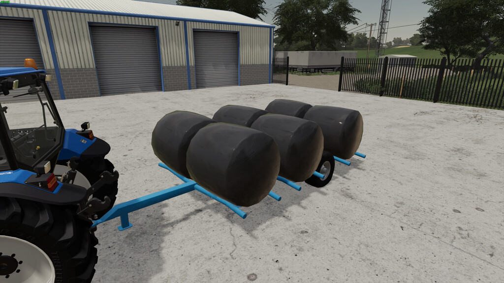 FS19 Round Bale Trailer 1.0.0.0 - FS 19 Trailers Mod Download