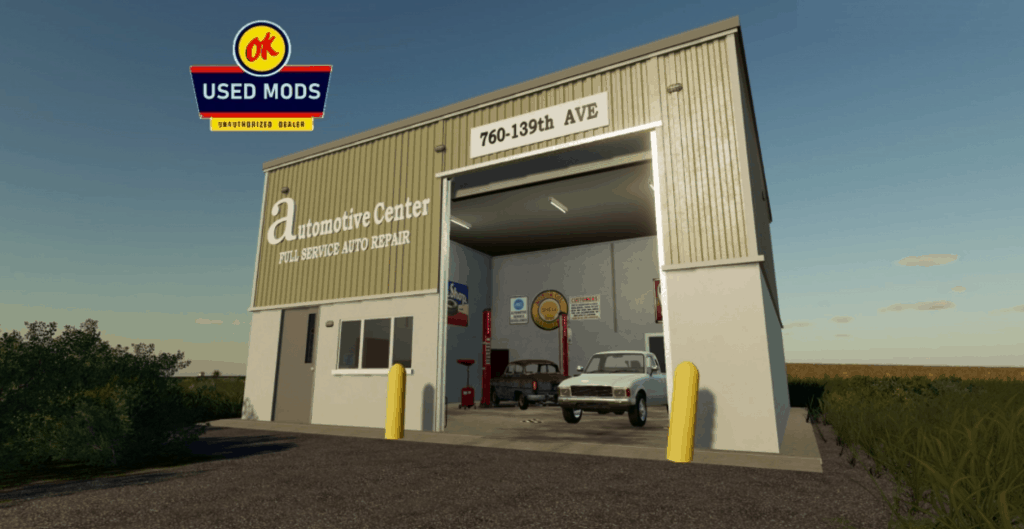 FS19 Automotive Center - Local Garage - FS 19 Objects Mod Download