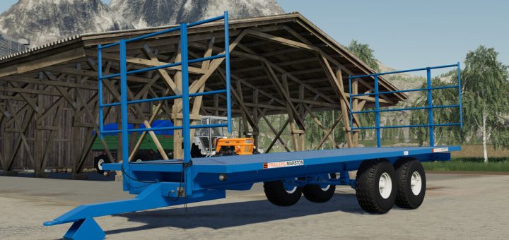 FS19 Bale trailer v1.0 - FS 19 Trailers Mod Download