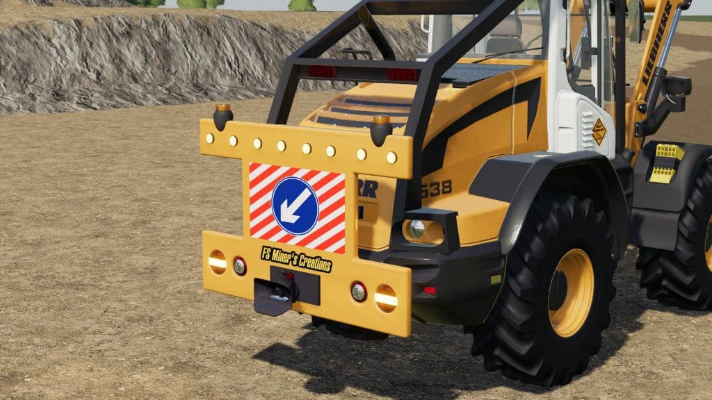 FS19 Rear Warning Sign For Wheel Loaders v1 (2) - Farming simulator 19 ...