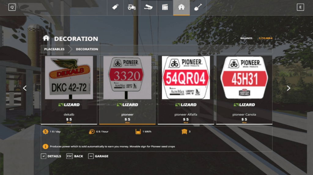 FS19 Crop road signs - Farming simulator 19 / 17 / 15 Mod