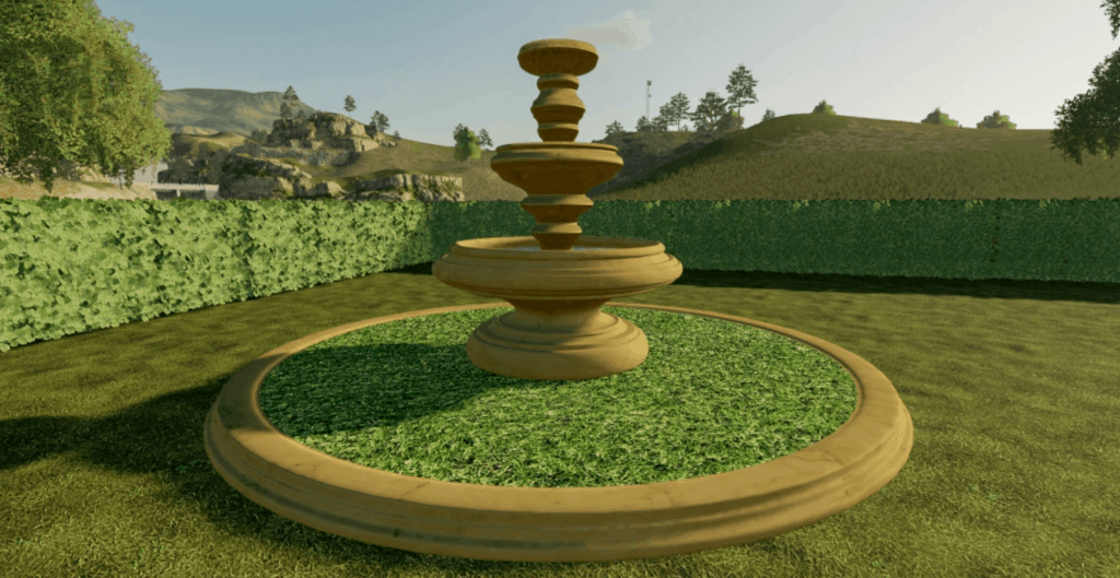 FS19 Marble Fountain - FS 19 Objects Mod Download