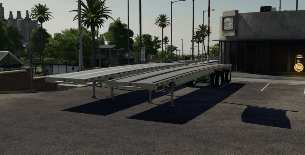 FS19 Aluminum Flatbed - FS 19 Trailers Mod Download