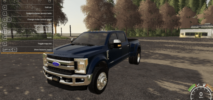 FS19 Ford Super Duty v1.0 - FS 19 Cars Mod Download