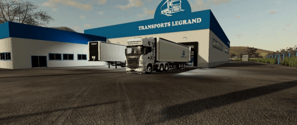 FS19 Trucking company dock - FS 19 Buildings Mod Download
