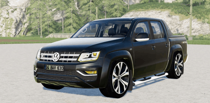 FS19 Volkswagen Amarok Double Cab Aventura 2016 - FS 19 Cars Mod Download